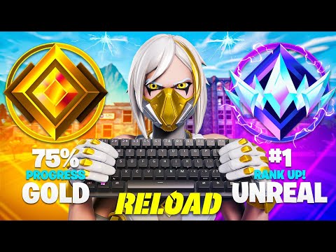 Gold to Unreal Solo SPEEDRUN.. (Fortnite Reload)