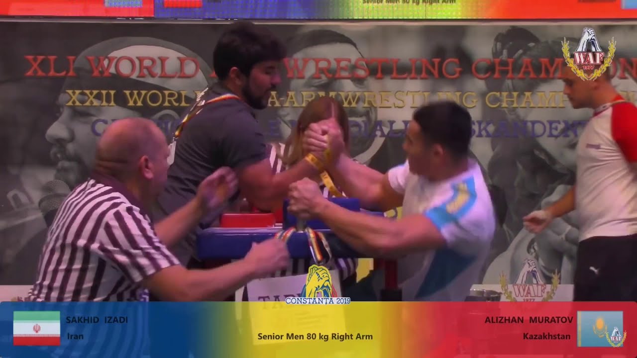 ALIZHAN MURATOV HIGHLIGHTS - Giải vô địch vật tay thế giới 2019 (80KG ...