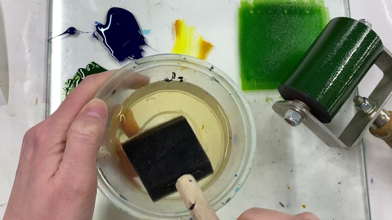 Low Tech Lithography - Making Cards with Polyester Litho Plates - YouTube