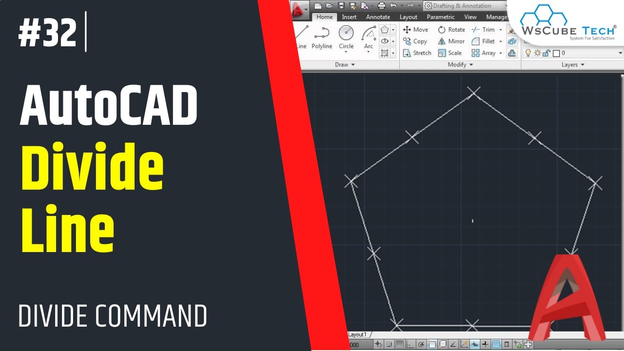 AutoCAD Divide Command How To Use The DIVIDE Command AutoCAD autocad-divide-command-how-to-use-the-divide-command-autocad