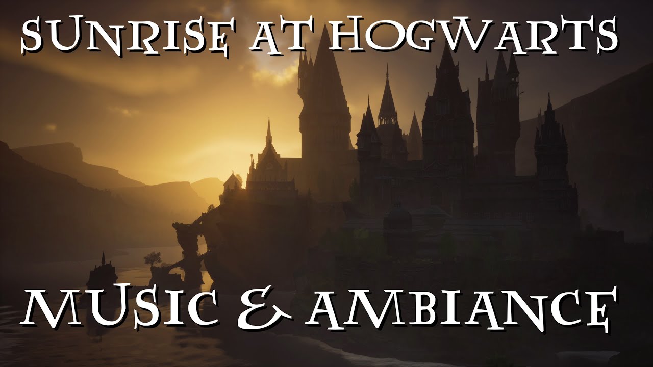 Experience a Beautiful Sunrise Over The Hogwarts Castle in 4K - Music ...