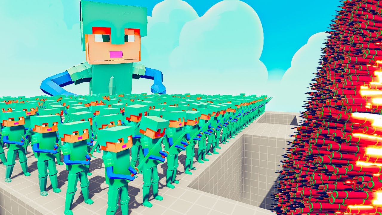 100x MINECRAFT DIAMOND ARMOR + 1x GIANT vs EVERY GOD - Totally Accurate ...