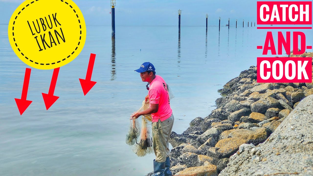 Penat Hilang,Cari Ikan Fresh Dipantai,Catch and Cook!! - YouTube