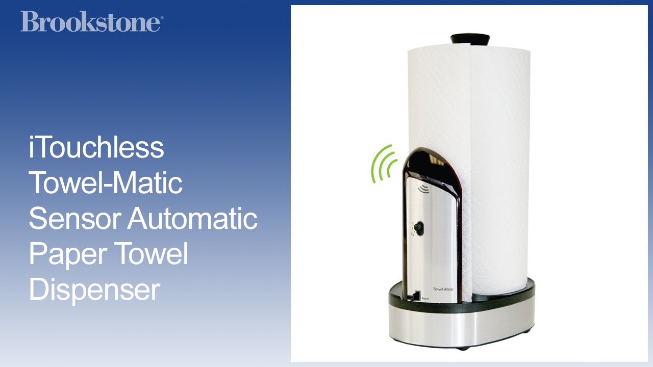 iTouchless Towel-Matic Sensor Automatic Paper Towel Dispenser - YouTube