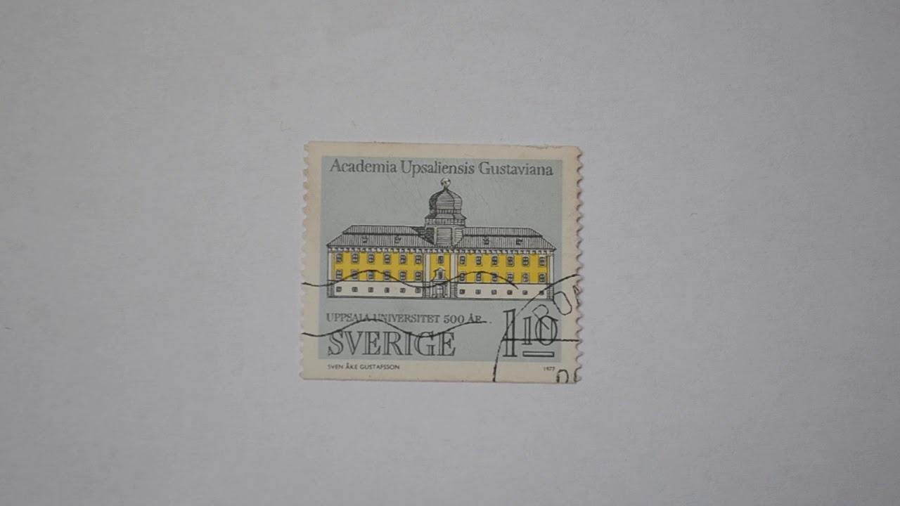 Postmark SWEDEN 1977 110 Gustavianum 500th anniversary of Uppsala ...