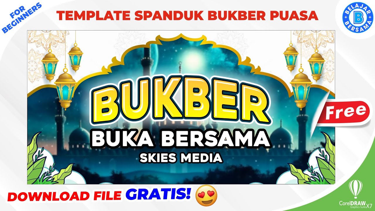 DOWNLOAD GRATIS TEMPLATE SPANDUK BUKBER PUASA - YouTube