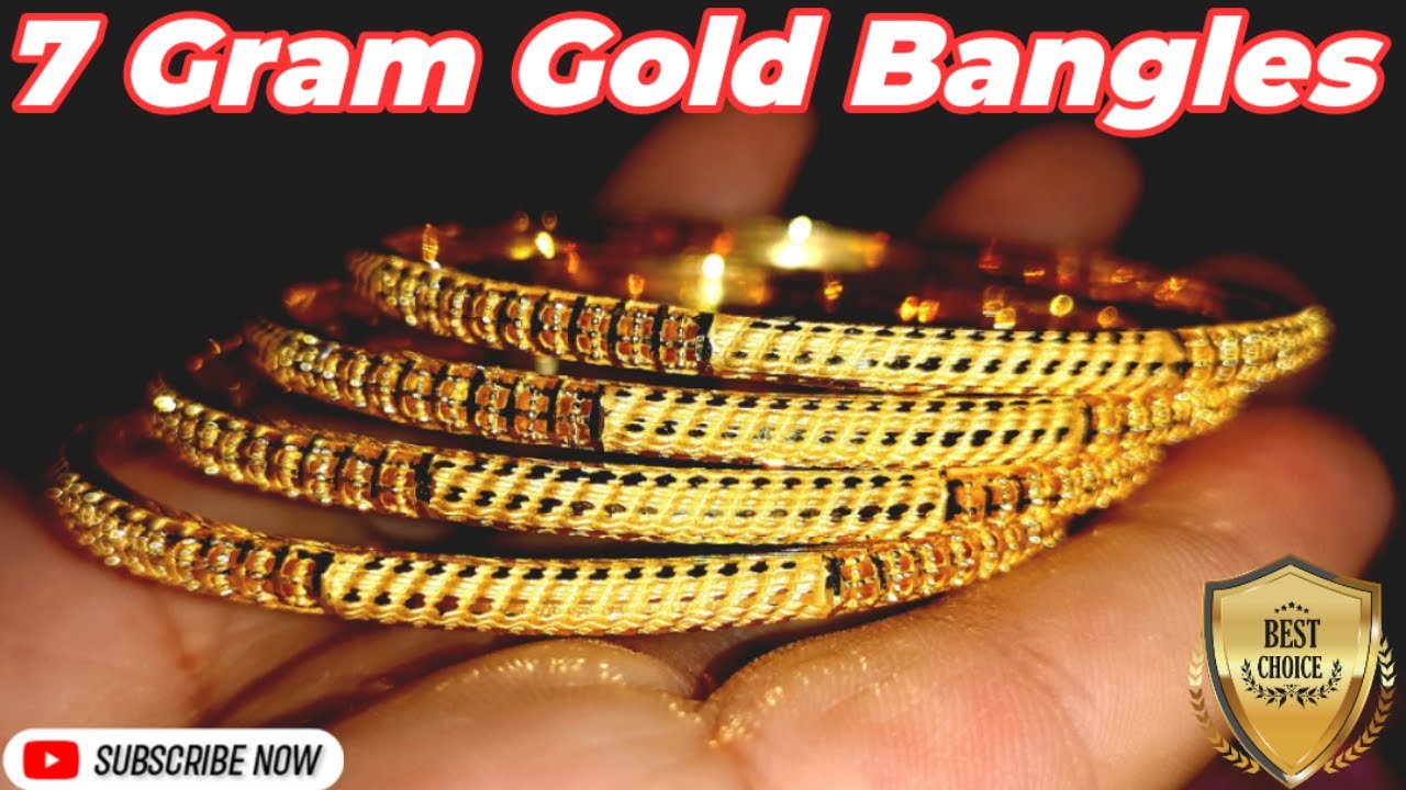 gold bangles designs 2022 | bangles design gold | 7 gram gold bangles ...