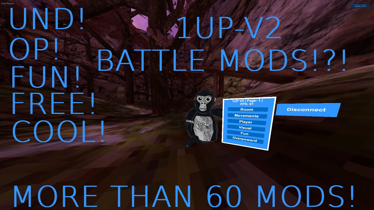 MOST UNDERATED MENU!?!? Gorilla Tag Modding... 1up Mod Menu... - YouTube