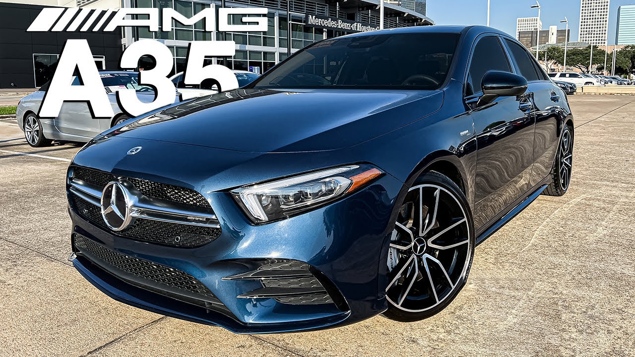 2021 Mercedes AMG A 35 Sedan Walkaround Review + Exhaust Sound - YouTube