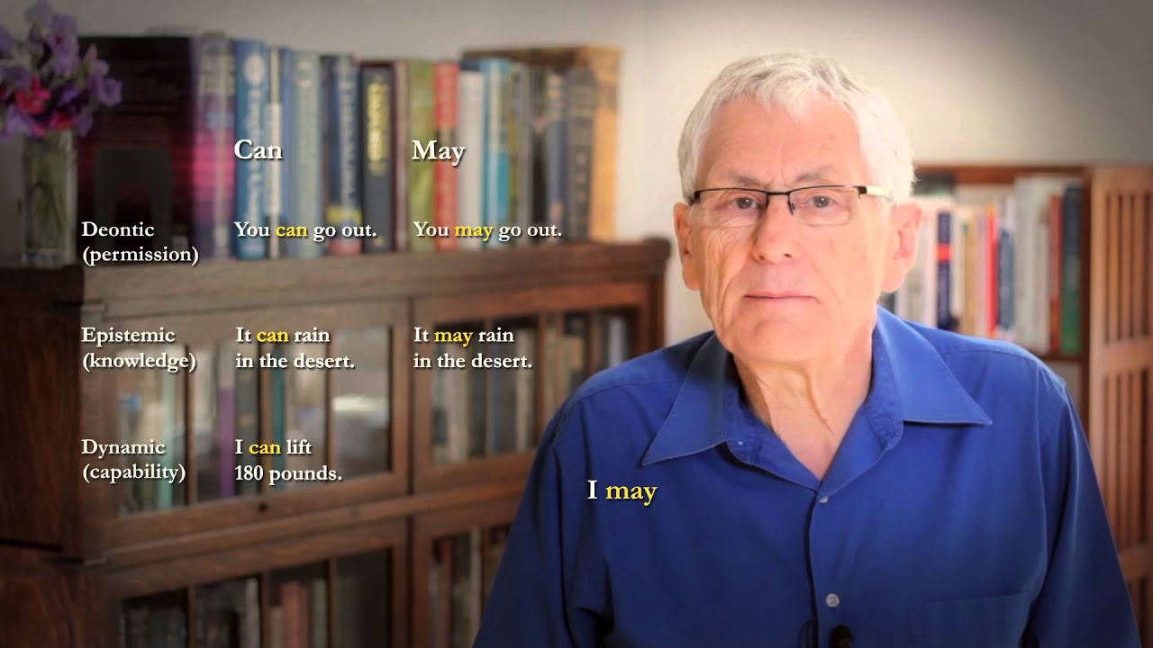 You can use 'can' to give permission (Geoffrey K. Pullum) - YouTube