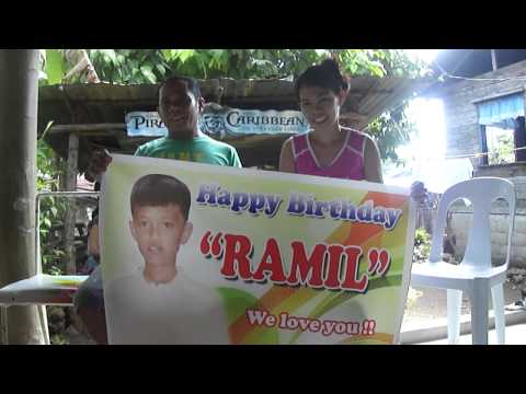 For Ramil, Happy Birthday, from Dedex and Tita