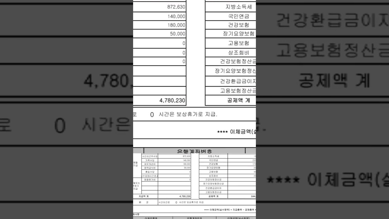 사회복지사급여 그냥 명세서 공개할게요 Youtube