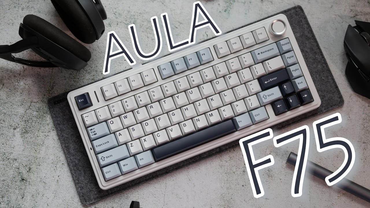 AULA F75, an outstanding 75% prebuilt keyboard option! - YouTube