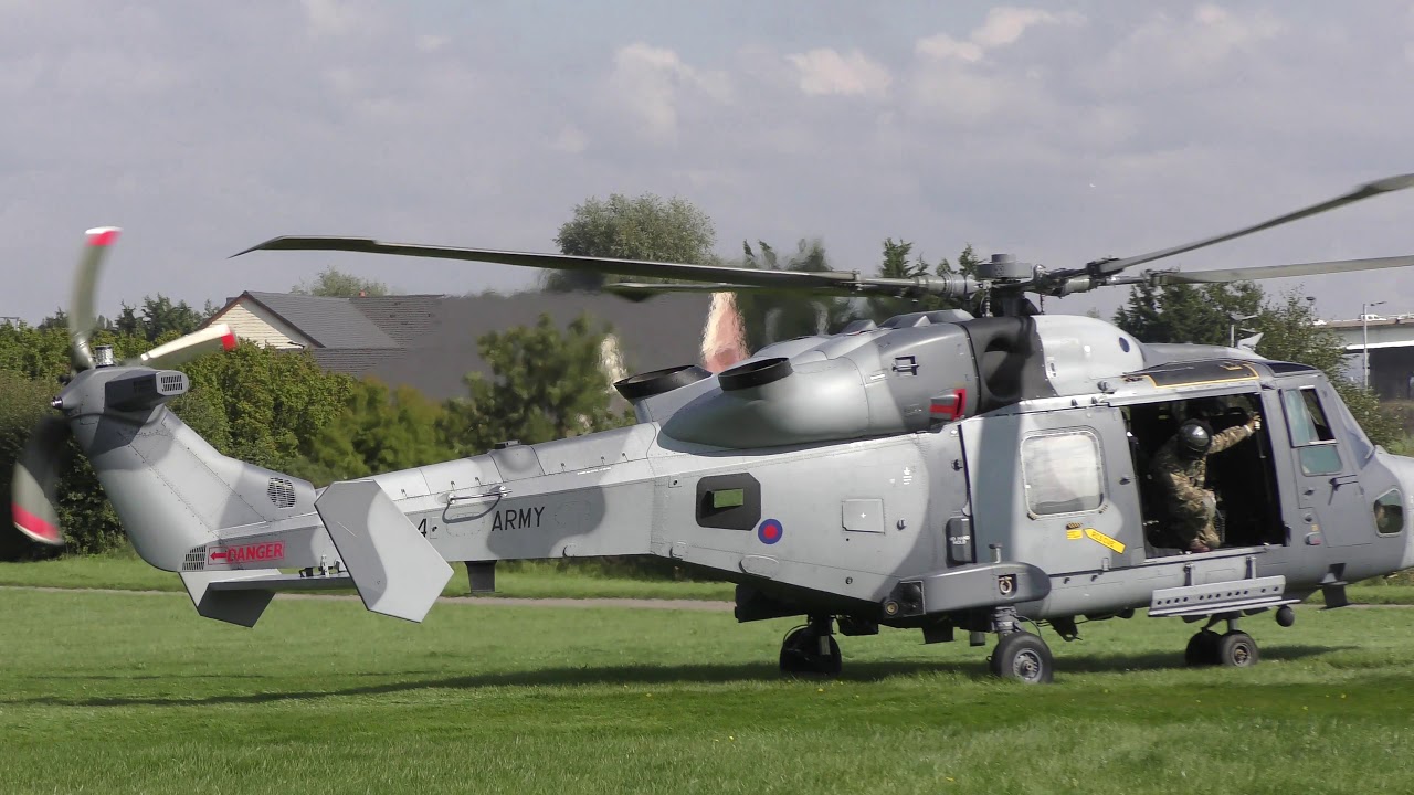 Army AW159 Wildcats visit Barton on 19 Sept 2017 - YouTube