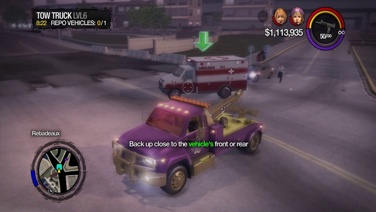 Saints Row 2 - Tow Truck on Hardcore difficulty (with homies) - YouTube