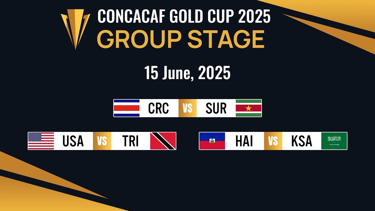 Group A - D: Matchday 1 Results | CONCACAF Gold Cup 2025. - YouTube