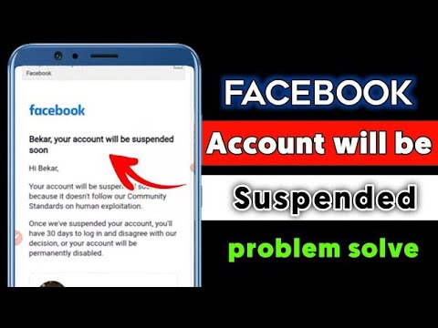 How to Recover Suspended Facebook Account| We Suspended Your Facebook ...
