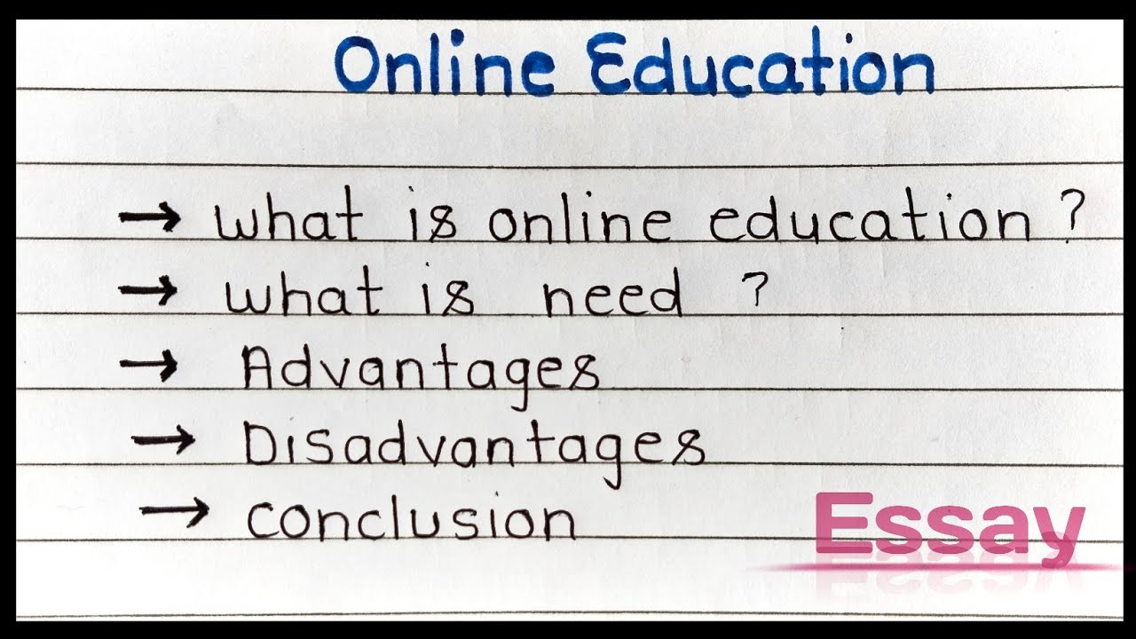 Short essay on online education Online Education english essay with ...