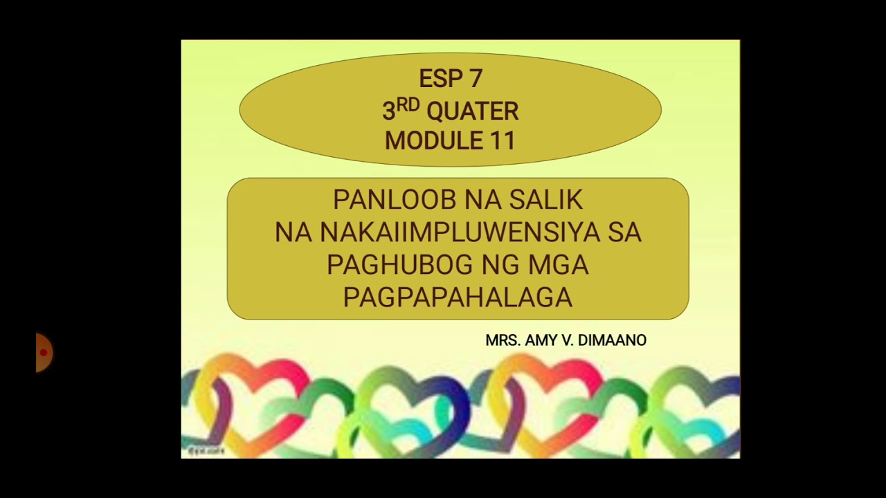ESP 7-Module 11 - YouTube