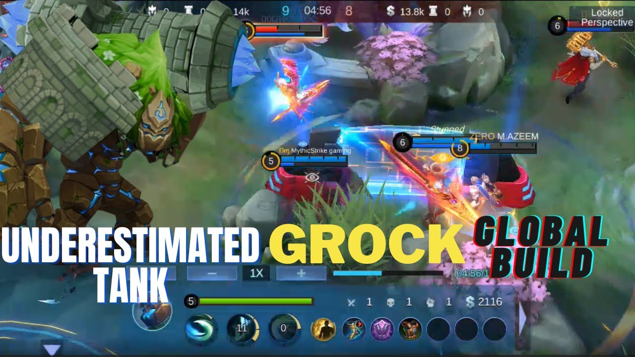 MLBB Grock A underestimated tank Global Build 2024! - YouTube