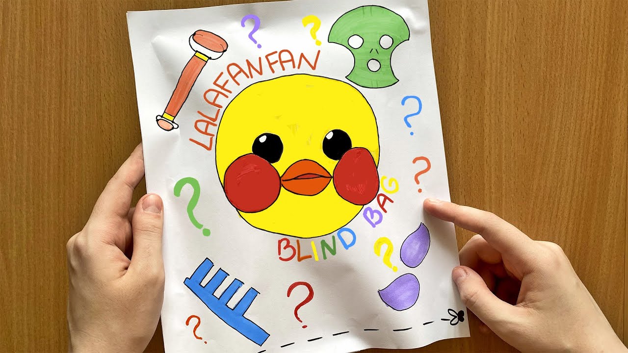 Paper Blind Bag Lalafanfan ASMR Unboxing paper diy paper play 종이놀이 ...