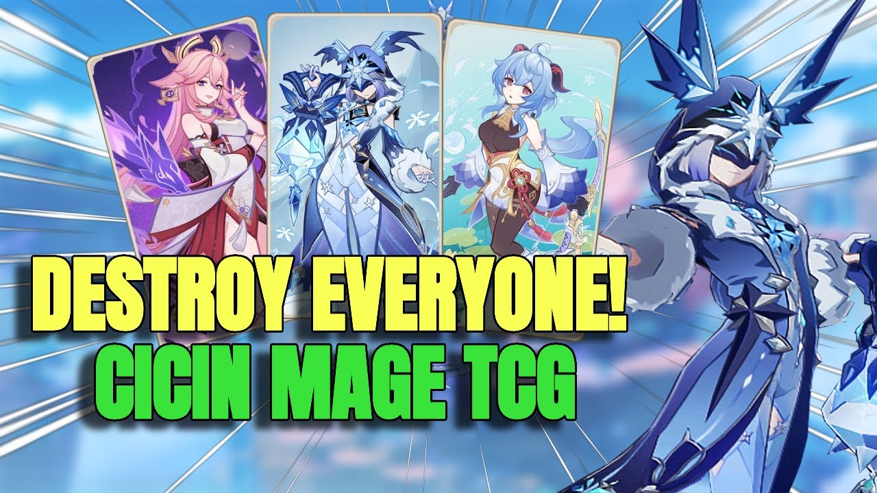 DESTROYING EVERYONE! Genius Invokation TCG - Genshin Impact Cicin Mage ...