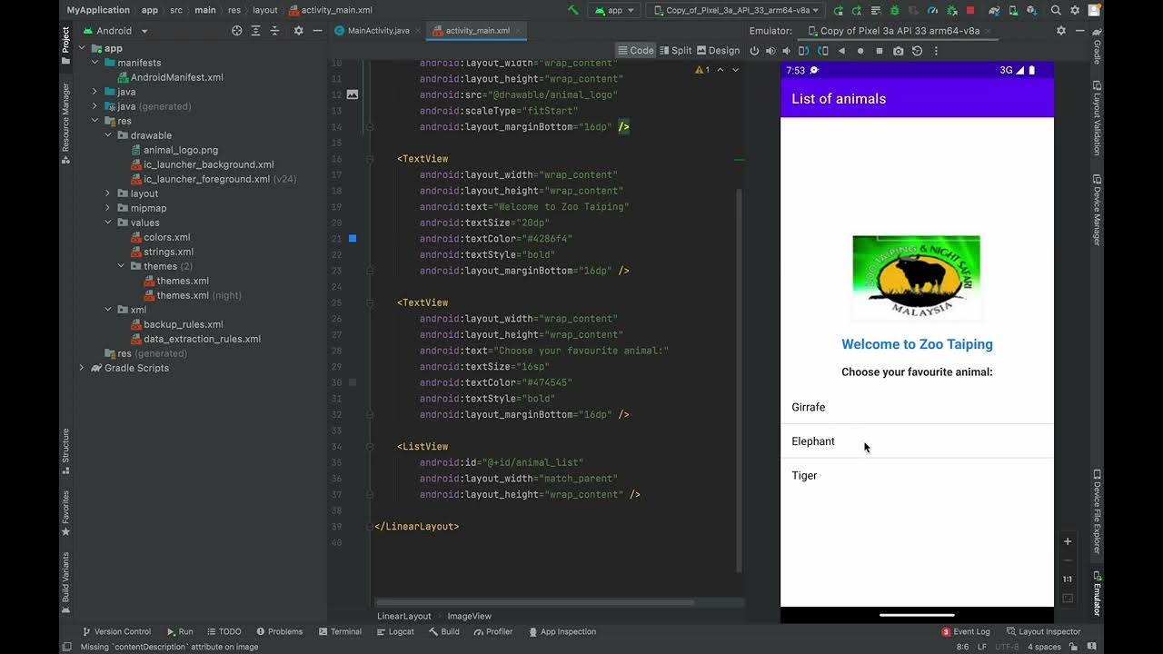ANIMAL ZOO TAIPING APPS DEMO - YouTube