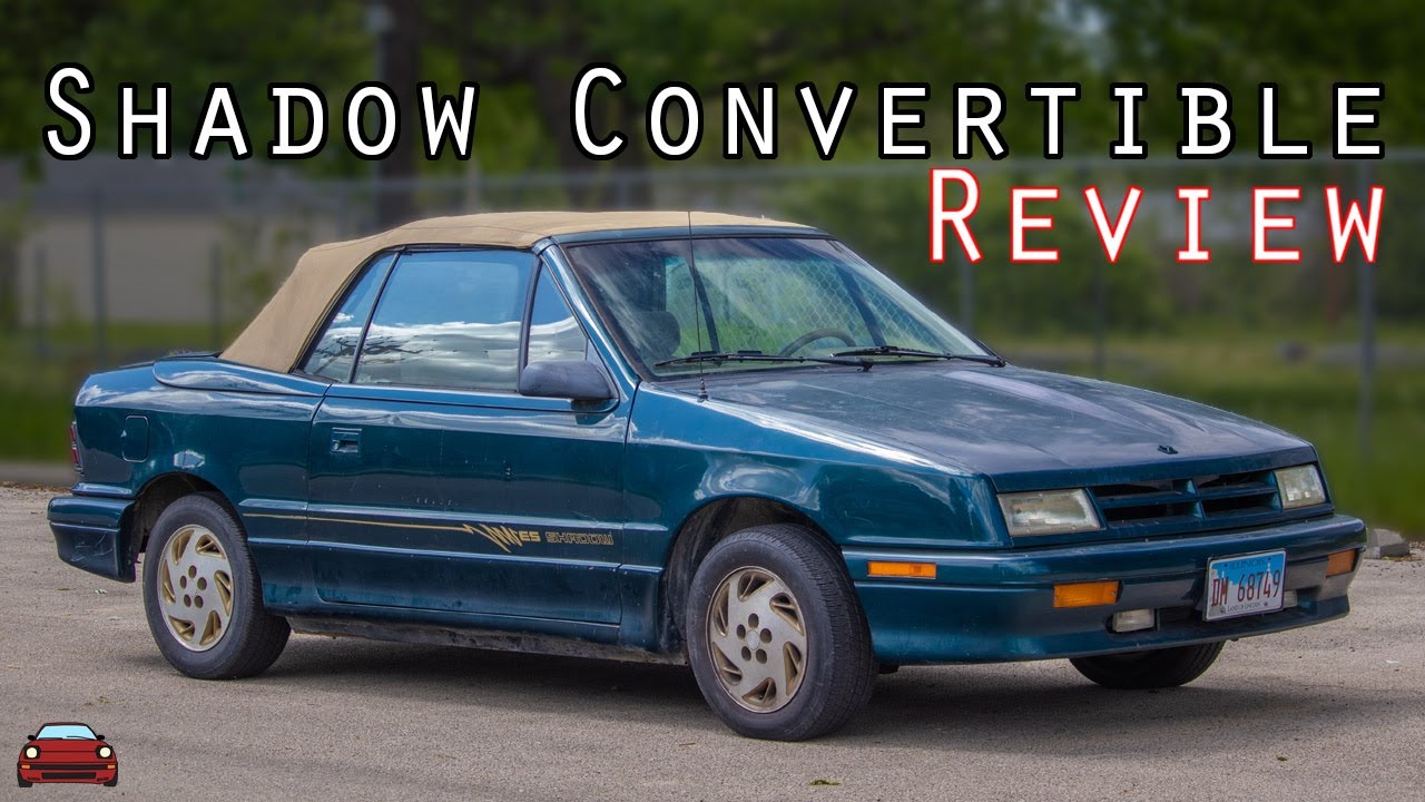 1993 Dodge Shadow ES Convertible Review - A V6 Drop-Top From The Early ...
