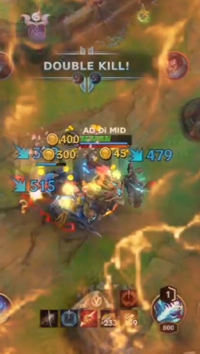 1 shot x2 #LOL #oneforall - YouTube