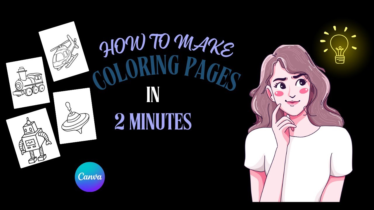How to Make a FREE Coloring Book in Canva | Step-by-Step Tutorial - YouTube