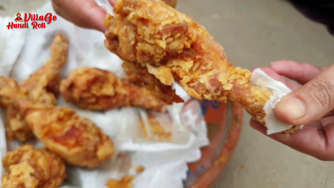 Chicken Fried Recipe | Village Handi Roti - YouTube