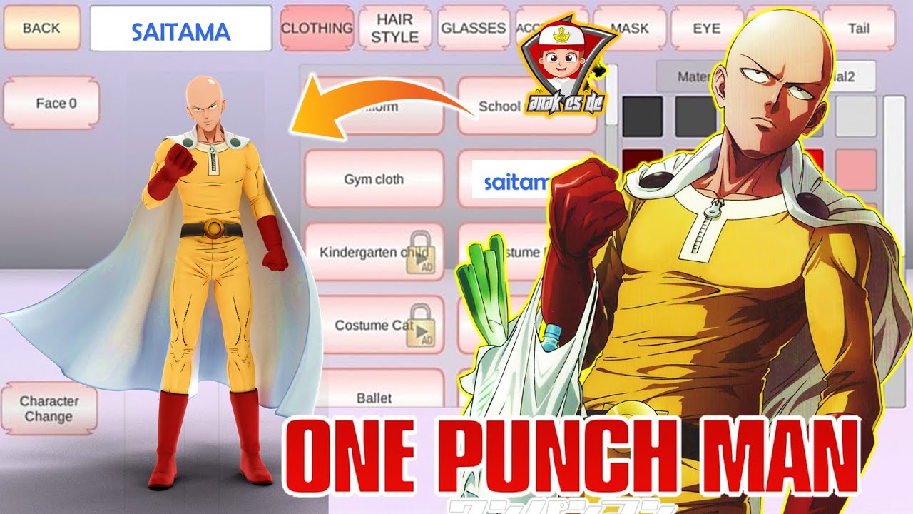 Ada Karakter Baru SAITAMA ONE PUNCH di SAKURA SCHOOL SIMULATOR # ...
