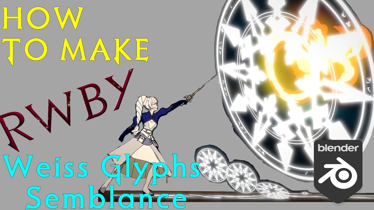 HOW to make RWBY Weiss' Glyphs effect in Blender ! Tutorial - YouTube