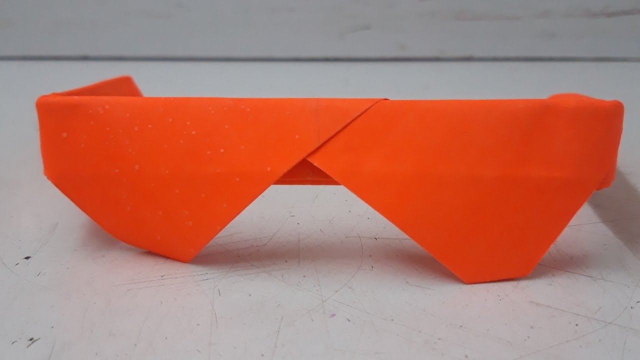 How to make origami paper goggles with A4 size paper,without glue ...
