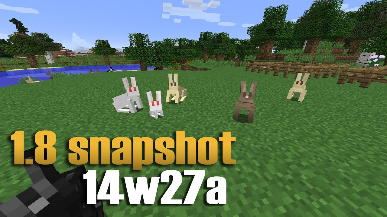 Minecraft 1.8 Snapshot 14w27a: Bunnies - YouTube