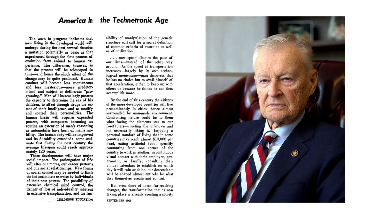 Zbigniew Brzezinski - America in the Technetronic Age (1968) - YouTube