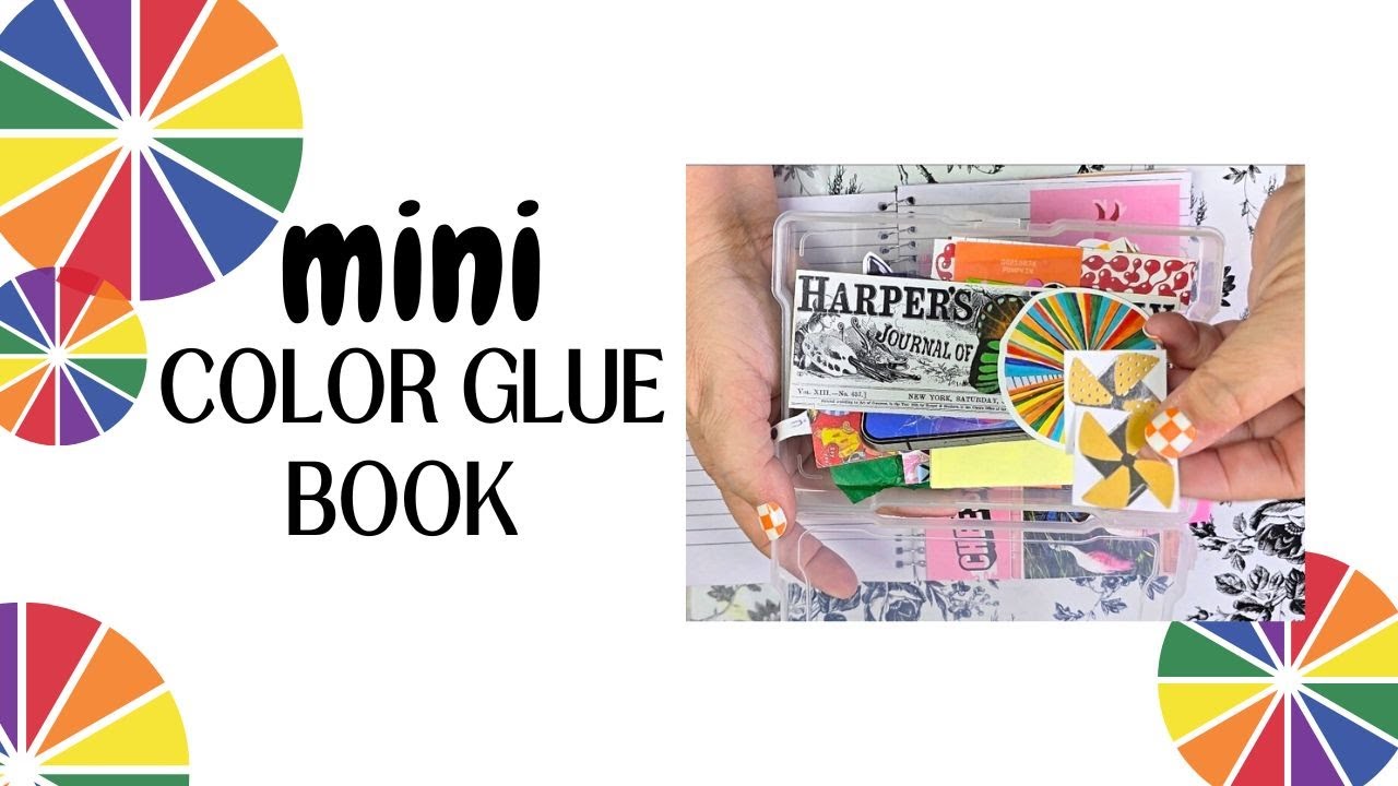 What's Cuter than a Glue Book? 😁🤗📚 A MINI COLOR Glue Book! - YouTube