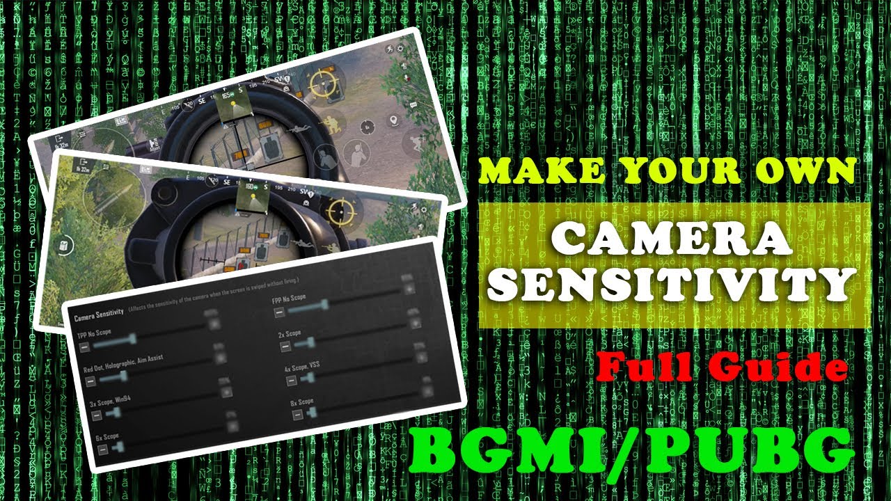 How to Make Your Own Camera Sensitivity | Full Guide | BGMI PUBGM - YouTube