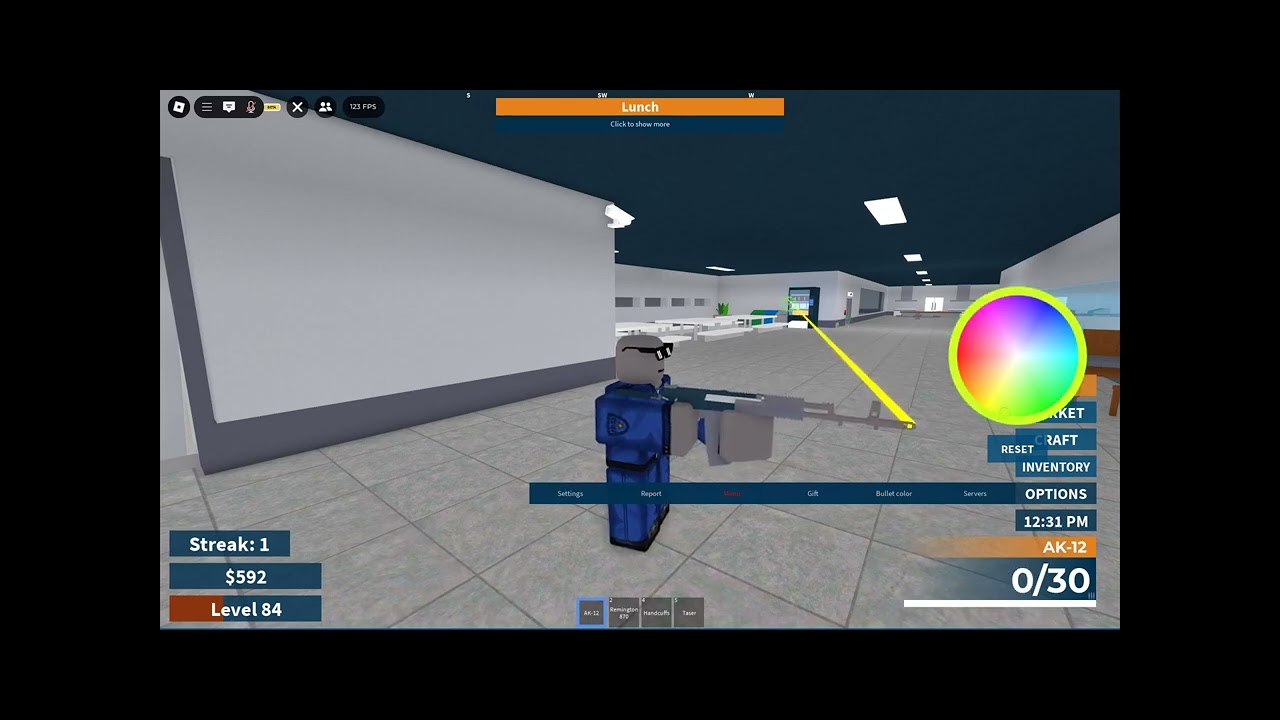 roblox prison life v4 bullet color - YouTube