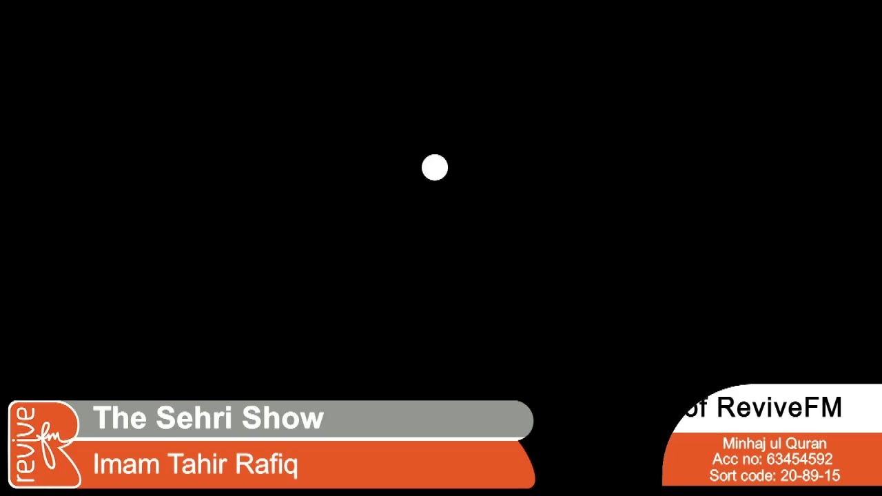 The Sehri Show with Imam Tahir Rafiq - YouTube