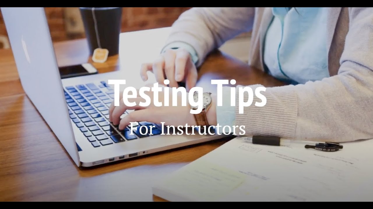 Testing Tips for Instructors - YouTube