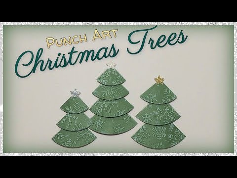Punch Art Christmas Trees - YouTube