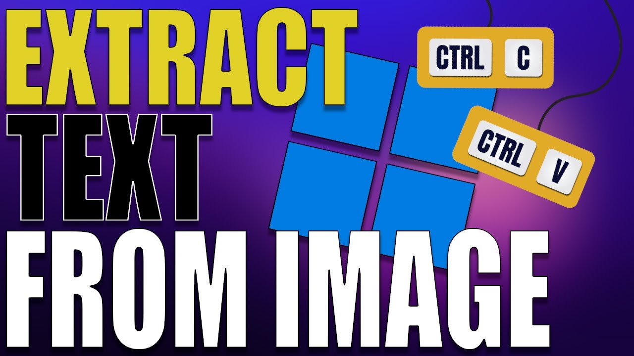 How to Extract Text from image on Windows 11 - YouTube