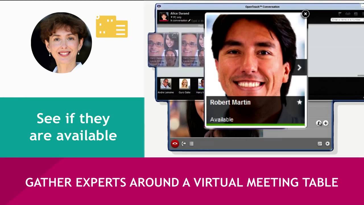 OpenTouch Conversation demo: ad-hoc multimedia conferencing - YouTube