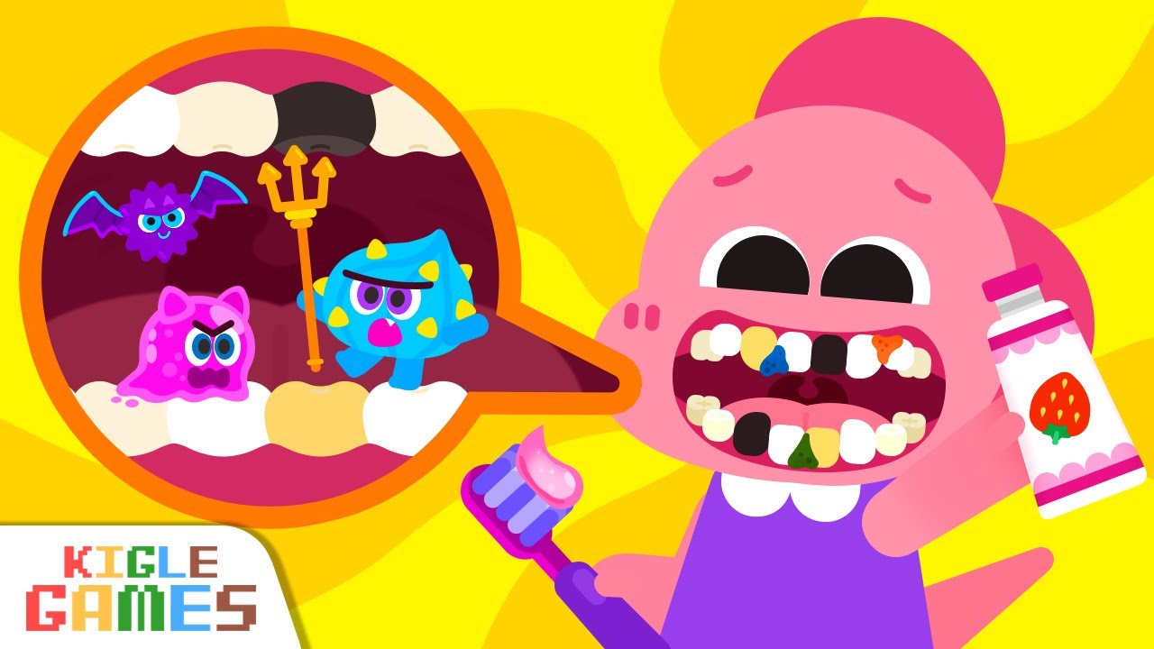 Germs in Your Mouth! Brush Your Teeth | Good Habits for Kids | Cocobi ...