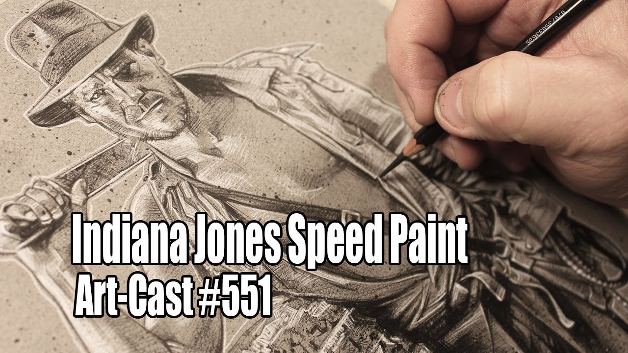 Indiana Jones Speed Paint / Drawing Tutorial - YouTube