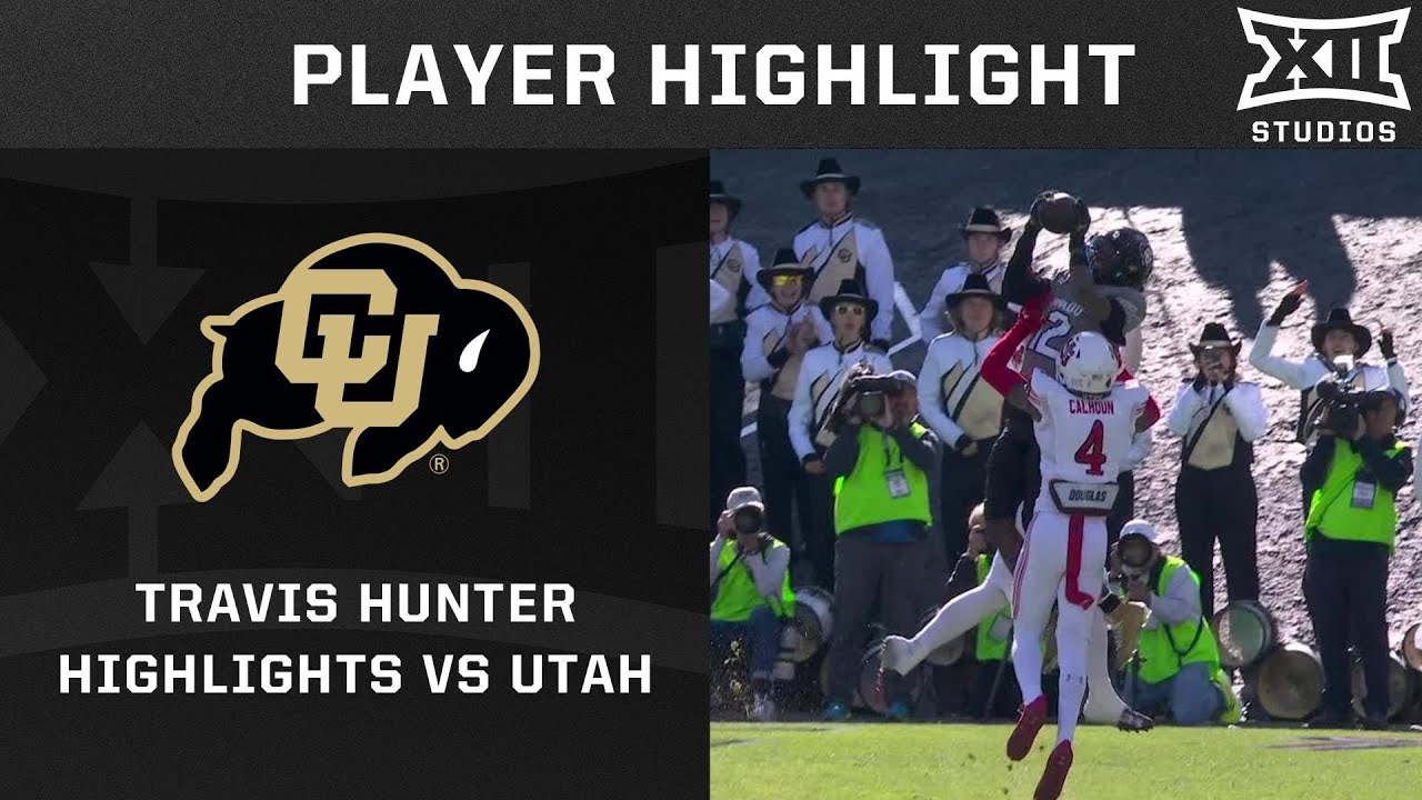 Travis Hunter Highlights vs Utah | 2024 Big 12 Football - YouTube