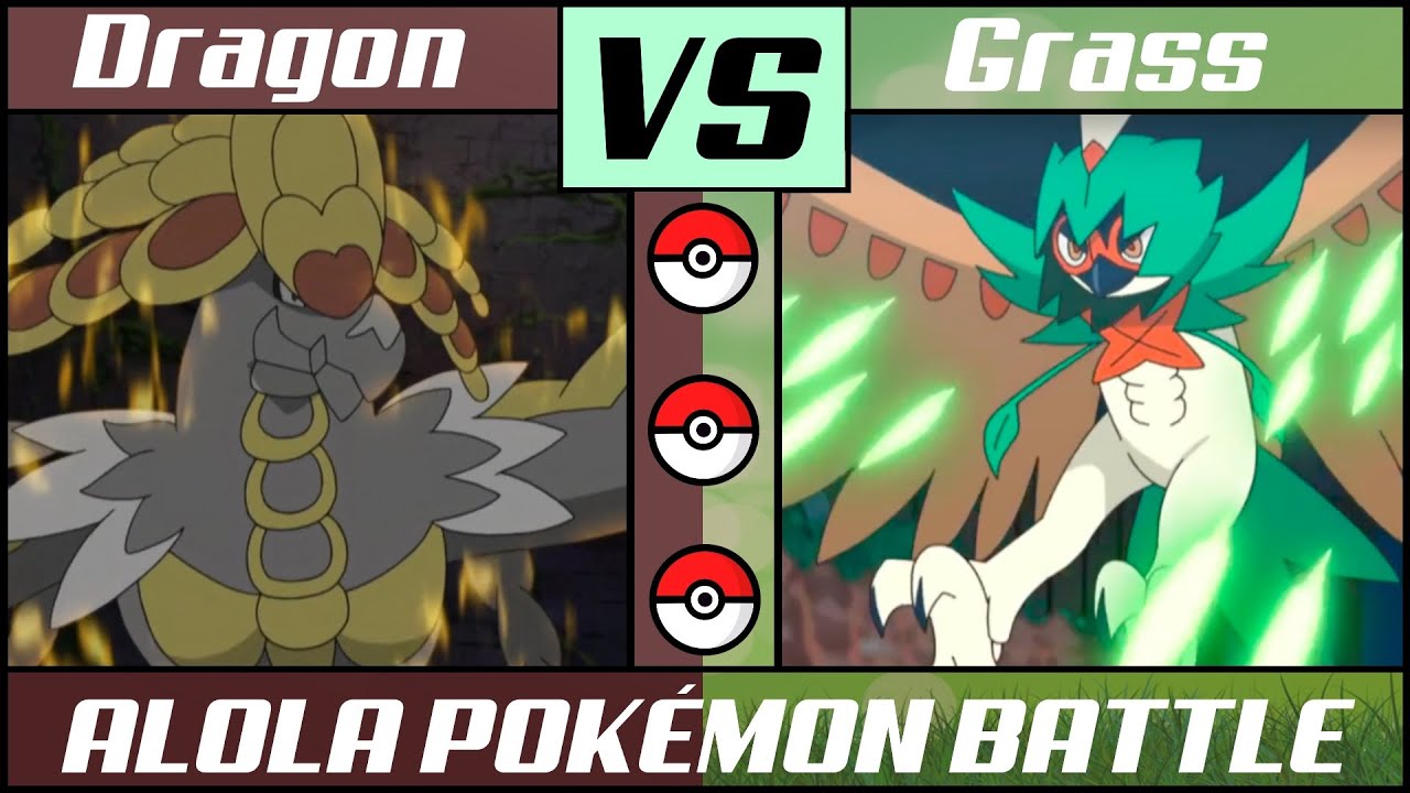 Alola Type Battle: GRASS vs DRAGON - YouTube