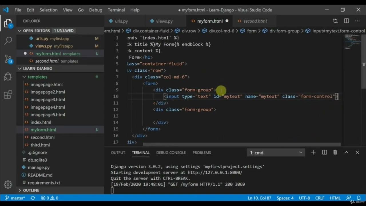58 Tutorial 10 Bootstrap 4 Forms With Django - YouTube