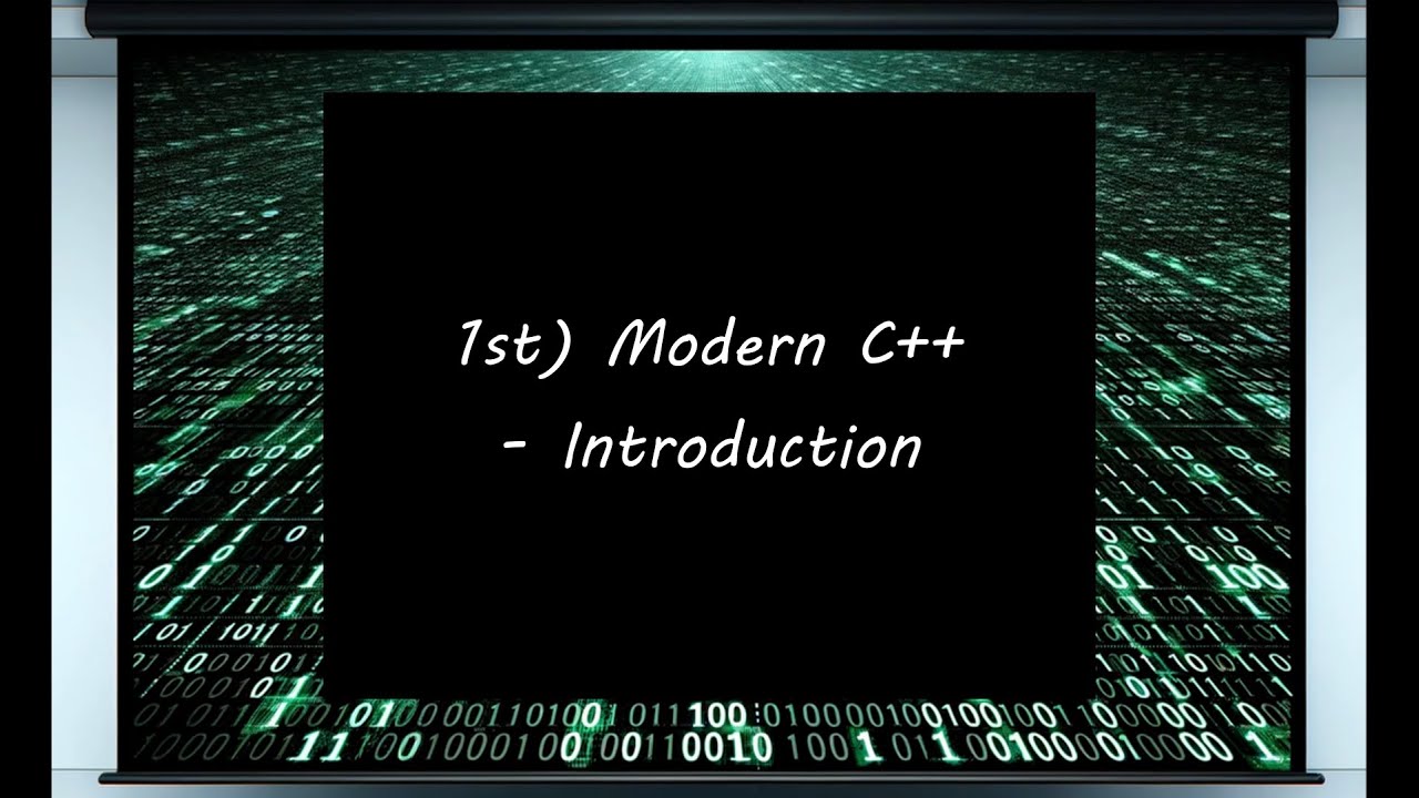 1. [Modern C++] Introduction - YouTube